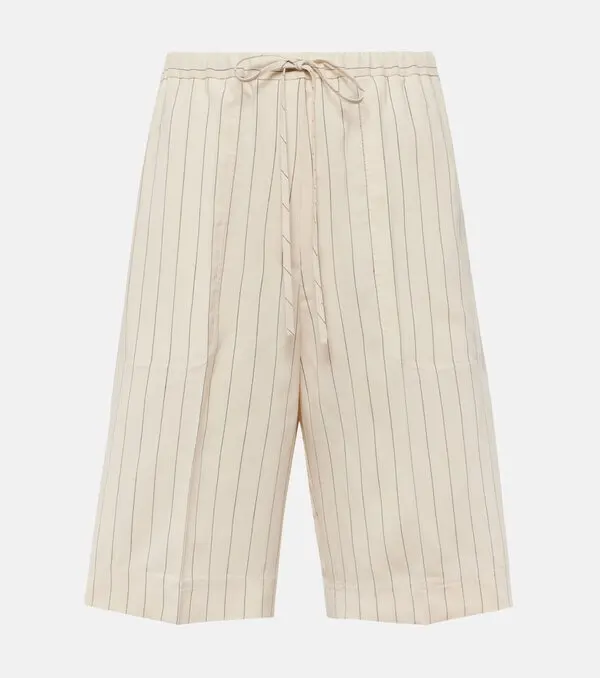TOTEME Pinstripe Twill Shorts