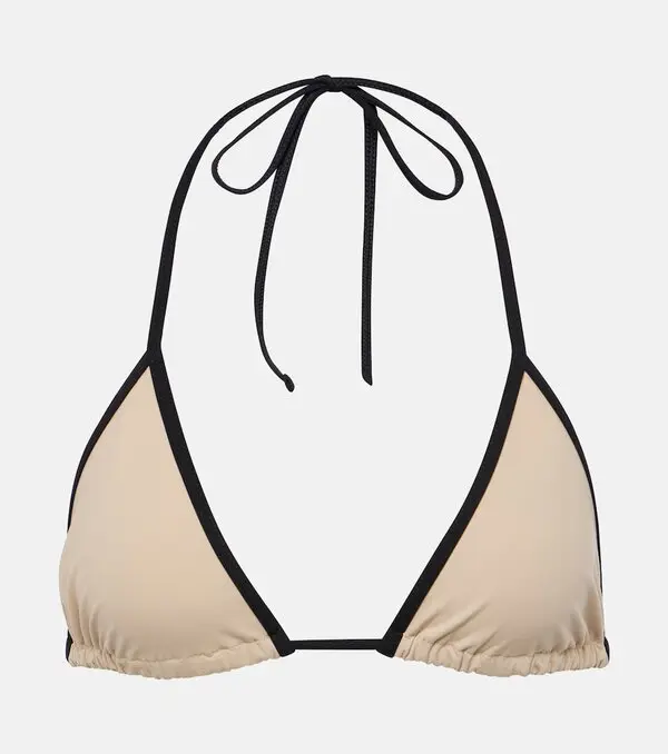 TOTEME Halterneck Bikini Top - White