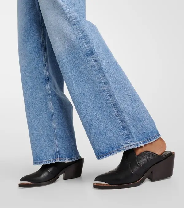 Dorothee Schumacher Western Shine Leather Mules