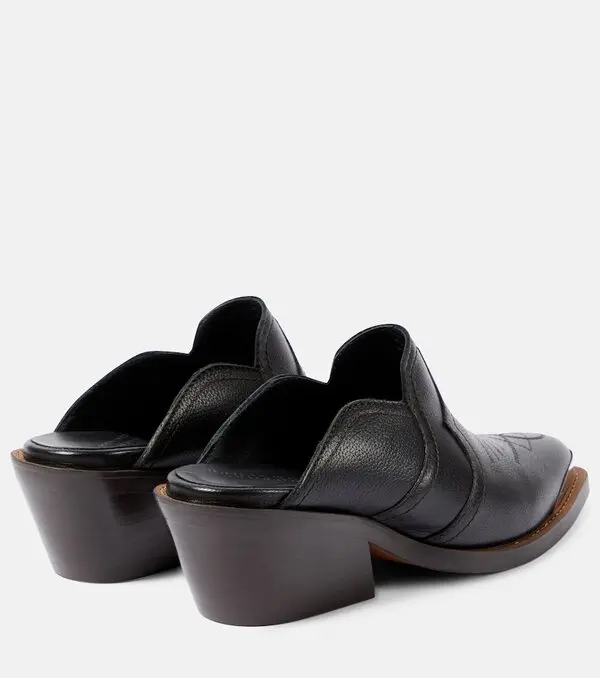 Dorothee Schumacher Western Shine Leather Mules