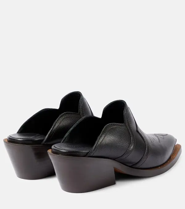 Dorothee Schumacher Western Shine Leather Mules