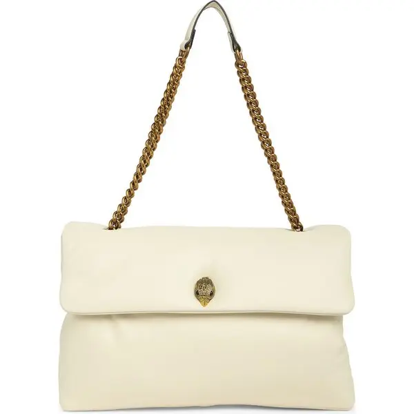 Kurt Geiger Leather Shoulder Bag - Bone