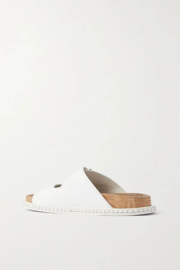 Chloé Rebecca Buckled Leather Slides