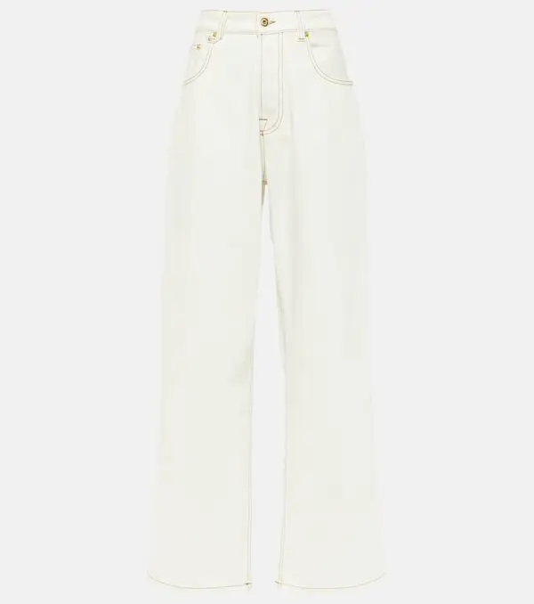 Jacquemus Le De-nîmes Wide-leg Jeans - White