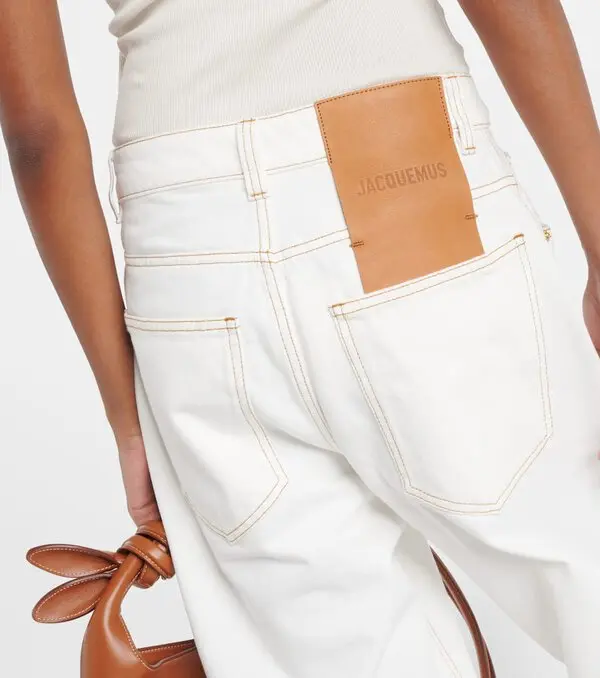 Jacquemus Le De-nîmes Wide-leg Jeans - White