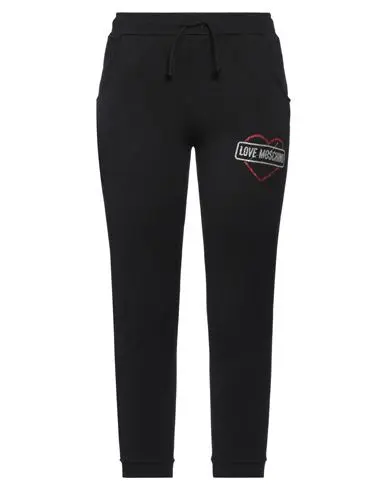 Moschino Midnight Cotton And Elastane Tapered Leg Pants - Black