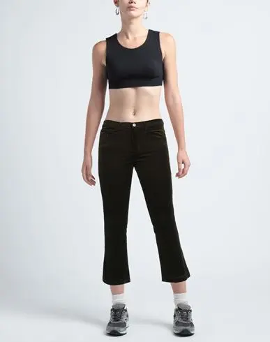 FRAME Wide Leg Velvet Pants - Green