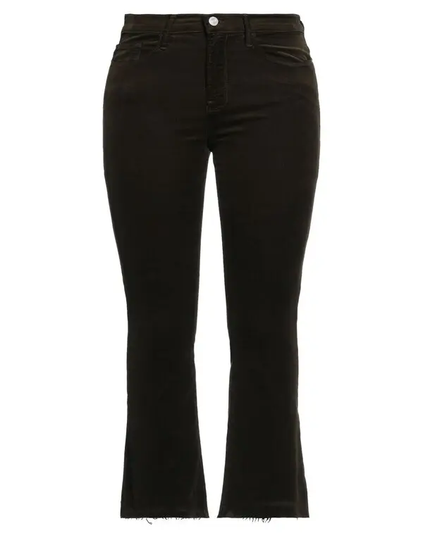 FRAME Wide Leg Velvet Pants - Green
