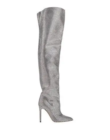 Paris Texas Crystal-embellished Over-the-knee Boots - Grey