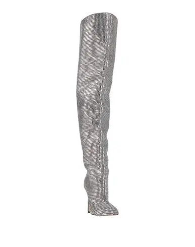Paris Texas Crystal-embellished Over-the-knee Boots - Grey