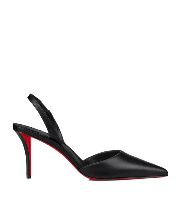 CHRISTIAN LOUBOUTIN Apostropha Leather Slingback Pumps 80