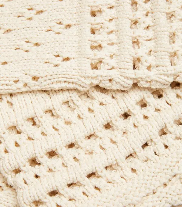 FRAME Crochet Shift Mini Dress