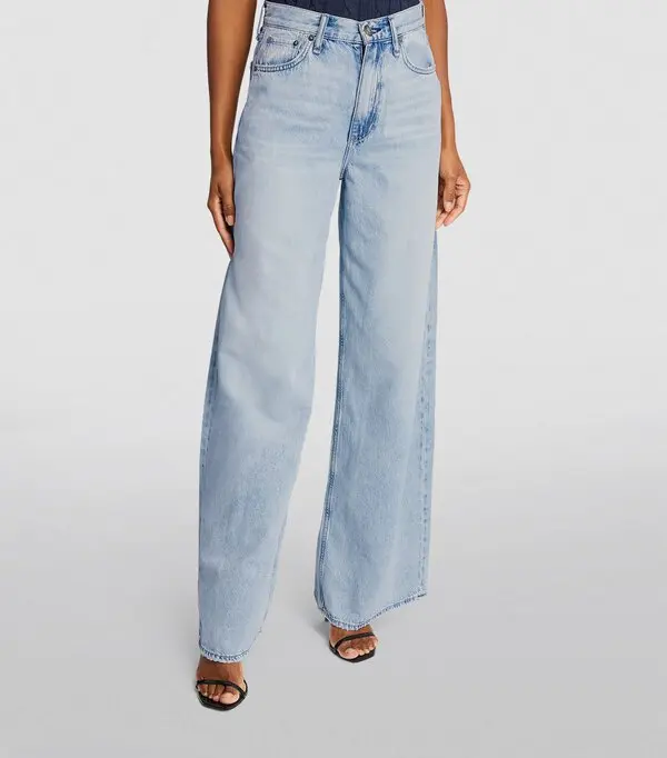 Rag & Bone Sofie Wide-leg Jeans - Blue