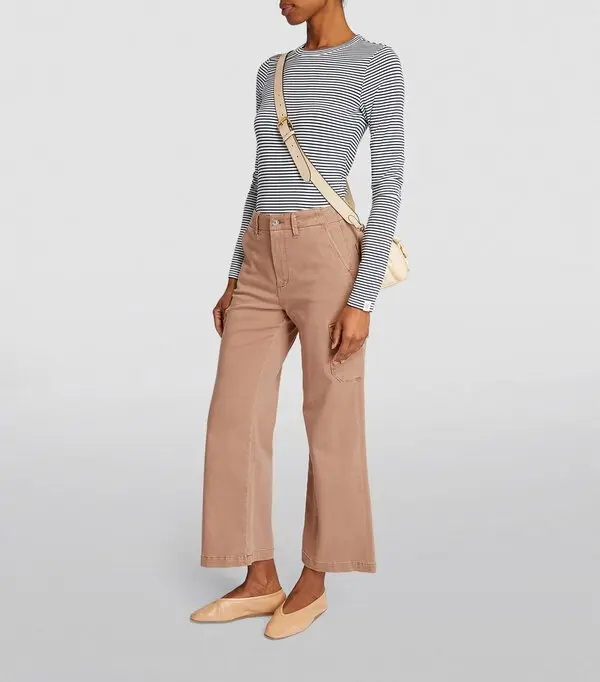 Paige Carly Wide-leg Cargo Trousers