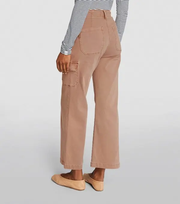 Paige Carly Wide-leg Cargo Trousers
