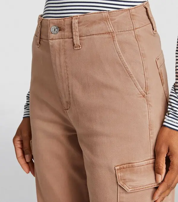 Paige Carly Wide-leg Cargo Trousers