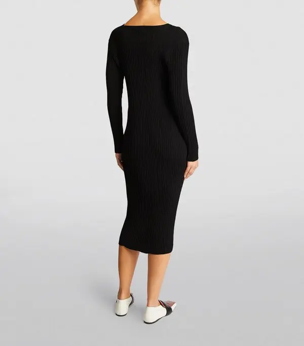 Issey Miyake Hatching Pleats Midi Dress