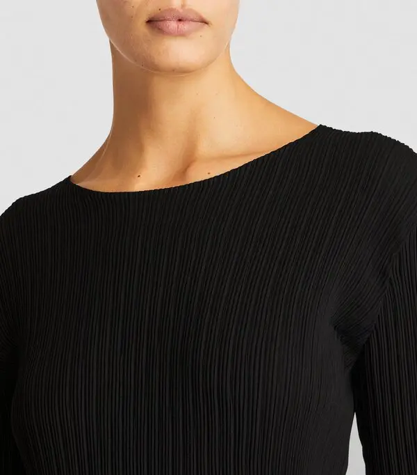 Issey Miyake Hatching Pleats Midi Dress