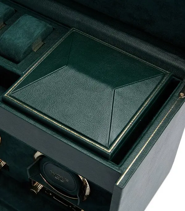 Wolf Vegan Leather Double Watch Winder