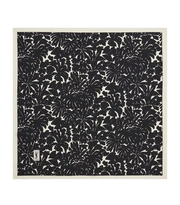 Saint Laurent Silk Printed Scarf
