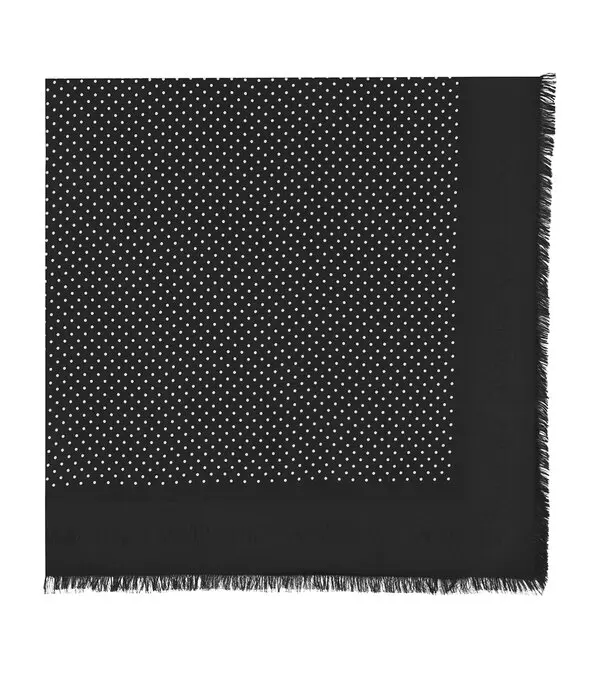 Saint Laurent Polka Dot Scarf
