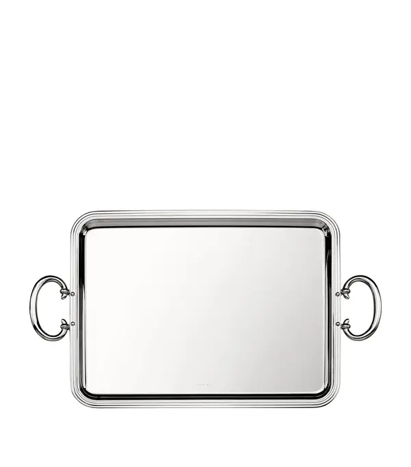 Christofle Plated Albi Handled Tray - Silver