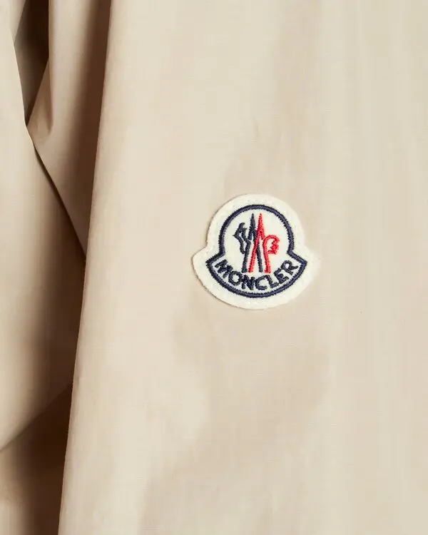 Moncler Leda Hooded Cropped Parka - Beige