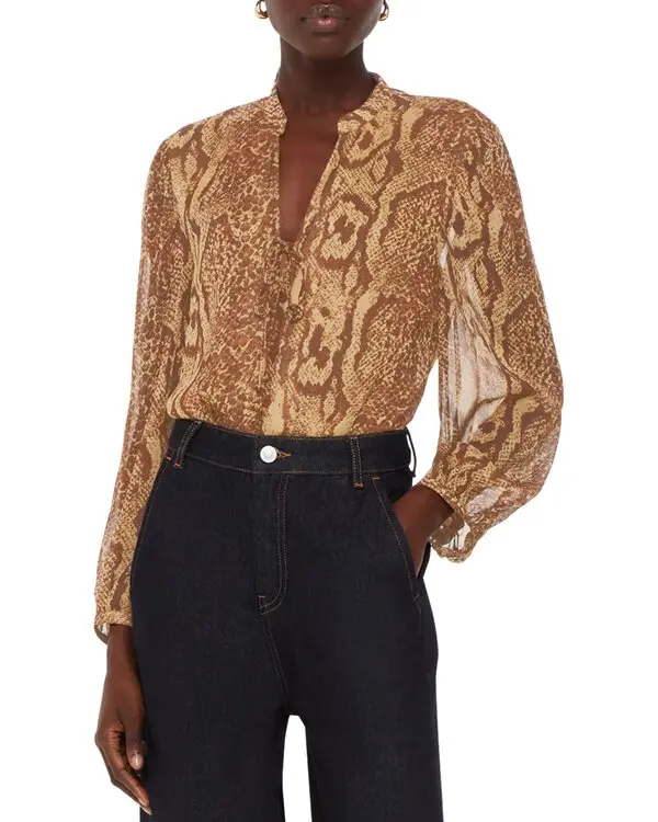 Whistles Serpent Print Shirt