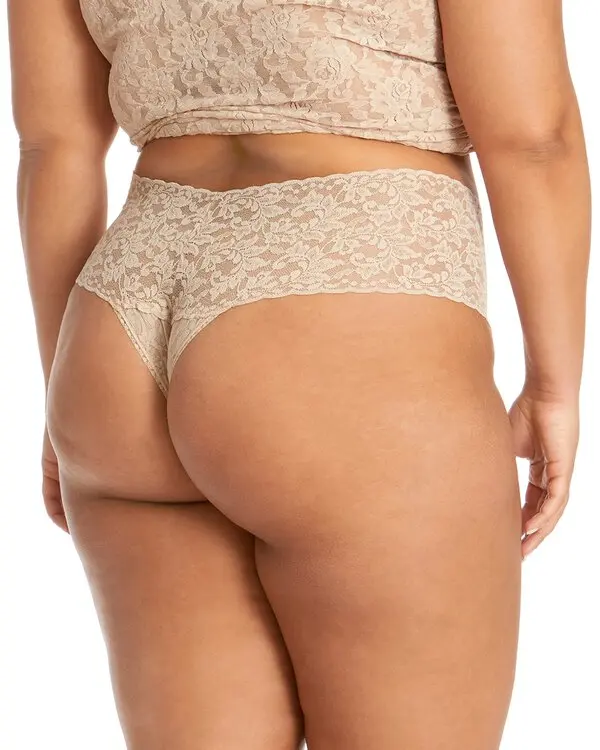 Hanky Panky Plus Retro Lace Thong - Chai