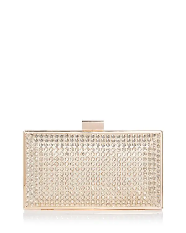 Aqua Crystal Minaudiere - Gold