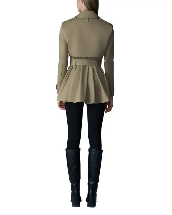 Mackage Adva Mid-length Belted Trench Coat - Light Camel