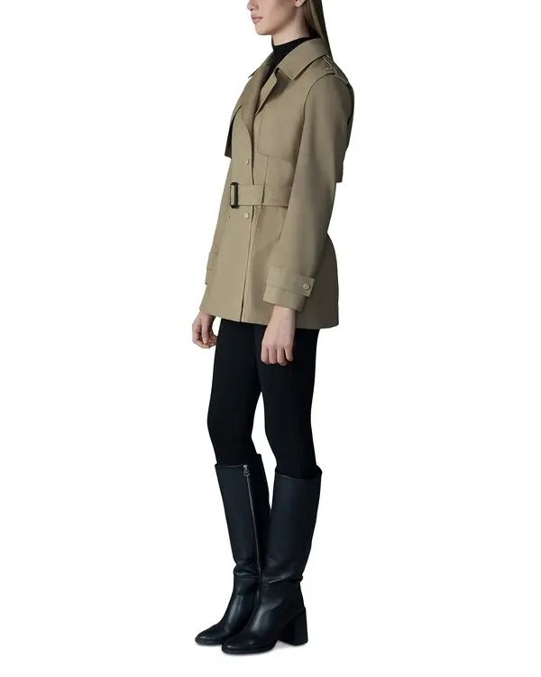 Mackage Adva Mid-length Belted Trench Coat - Light Camel