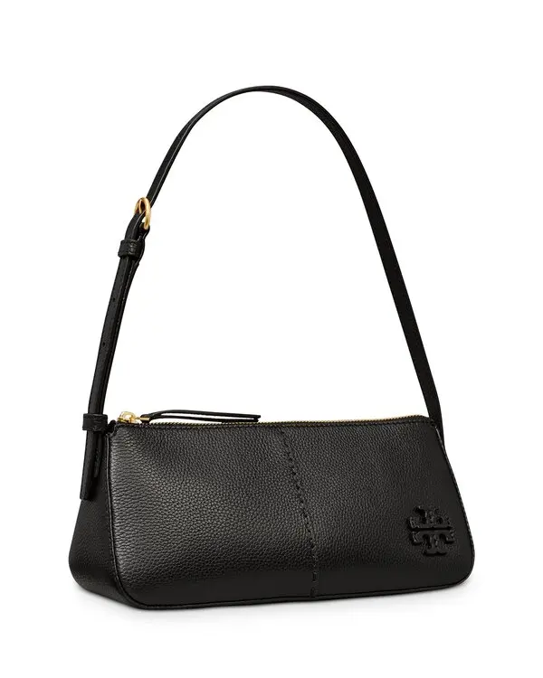 Tory Burch Mcgraw Wedge Shoulder Bag - Black/rolled Brass