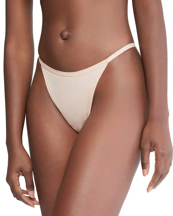 Calvin Klein Ideal Micro Low Rise String Thong - Cedar