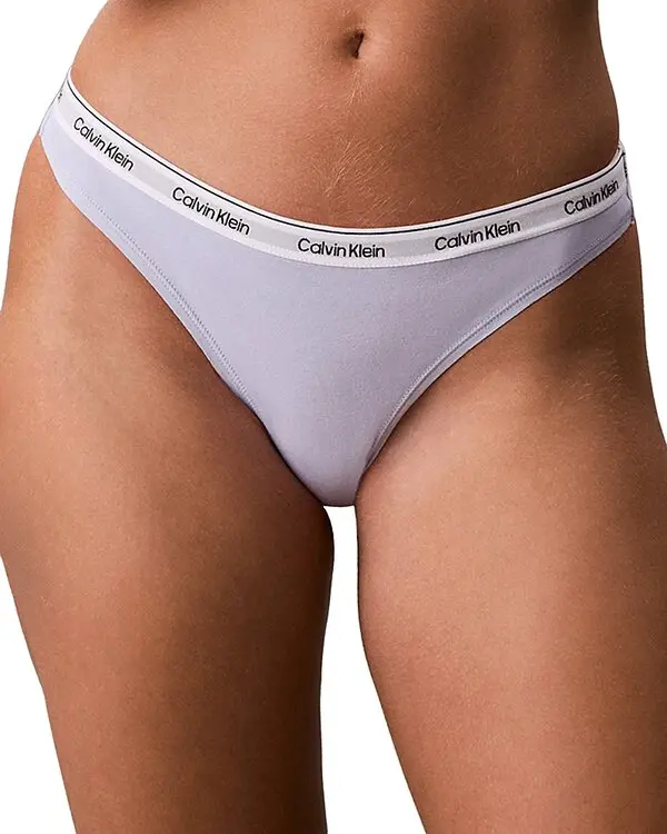 Calvin Klein Modern Logo Thong - Casual Blue