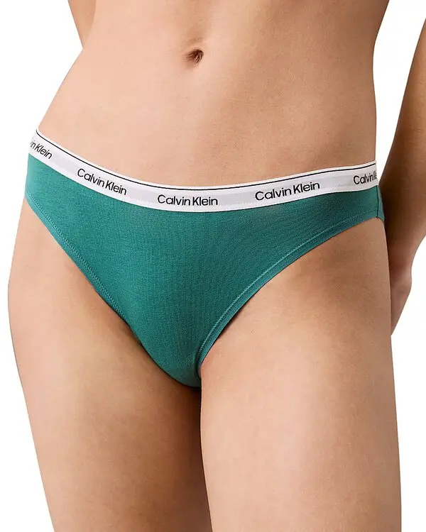 Calvin Klein Modern Logo Bikini - Lively Teal