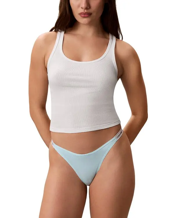 Calvin Klein Dipped String Thong - Antarctic