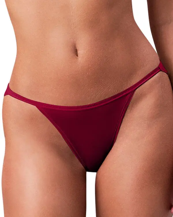 Calvin Klein Ideal Micro String Bikini - Beet Red