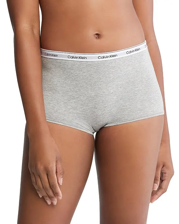 Calvin Klein Modern Logo Boyshorts - Gray Heather