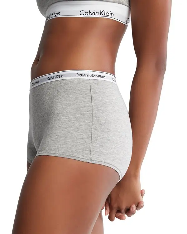 Calvin Klein Modern Logo Boyshorts - Gray Heather