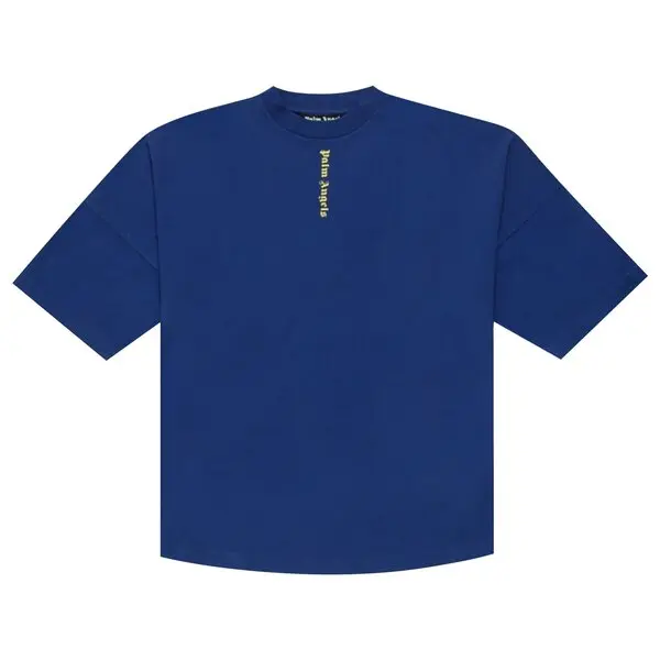 Palm Angels Ns Logo Over Tee - Blue