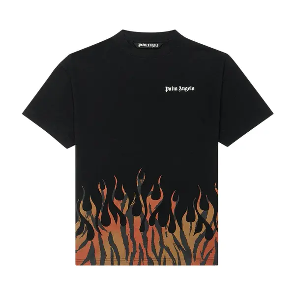 Palm Angels Tiger Flames Tee /orange