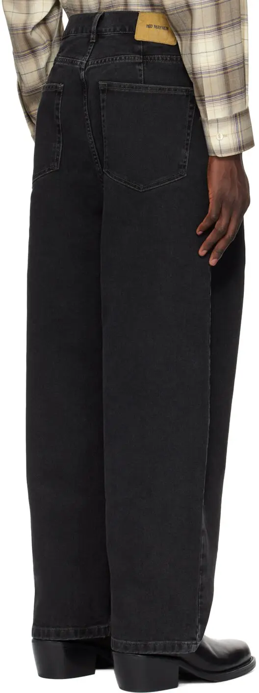 Hed Mayner Pleated Jeans In 001-Black - 60% Off | Editorialist