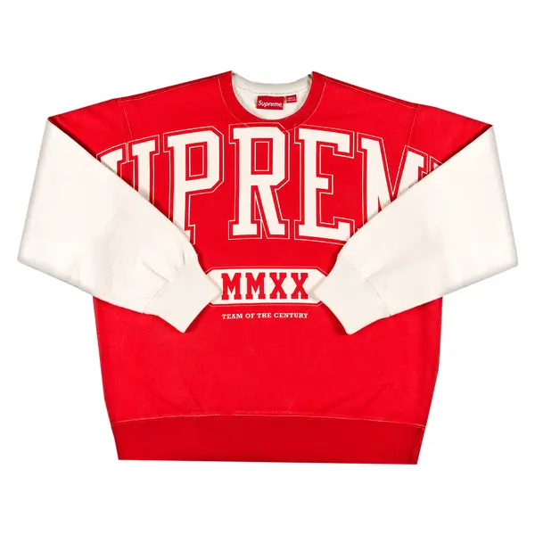 Supreme Overprint Crewneck - White