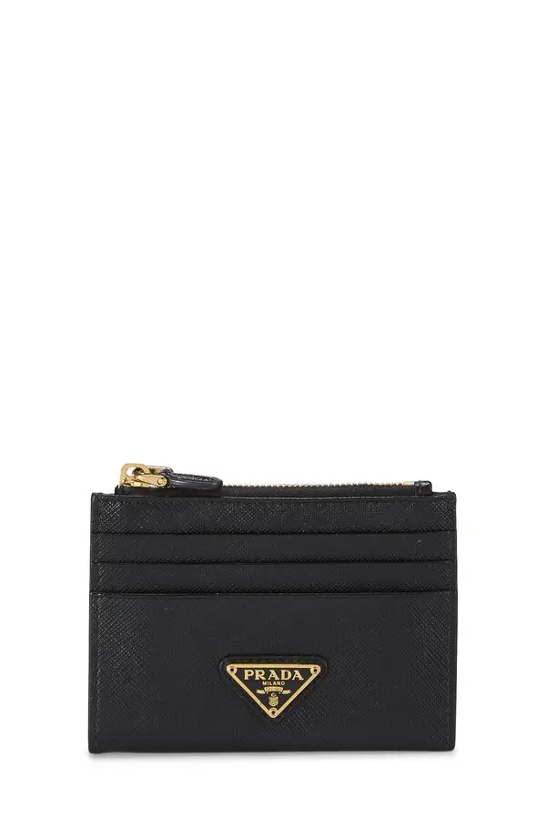 Prada Saffiano Card Holder - Black