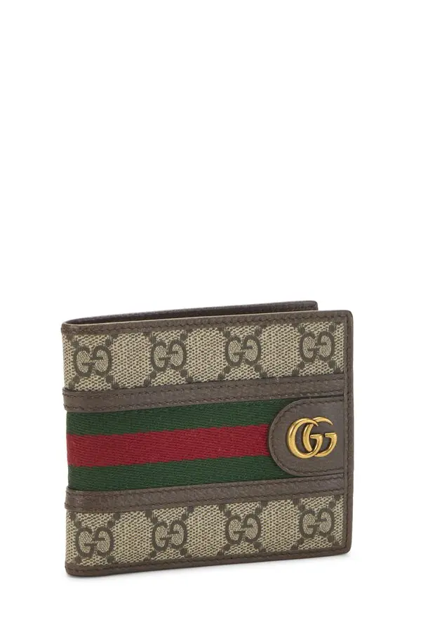 Gucci Original Gg Supreme Canvas Ophidia Wallet - Beige