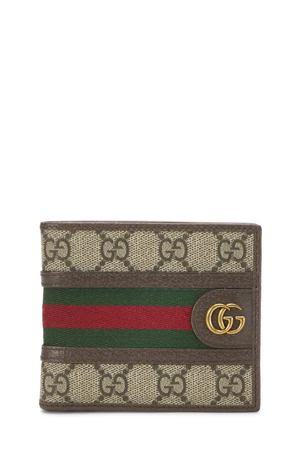 Gucci Original Gg Supreme Canvas Ophidia Wallet - Brown