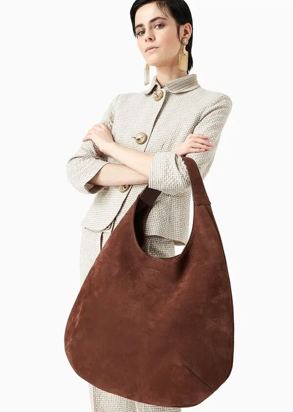 Giorgio Armani Suede Hobo Bag