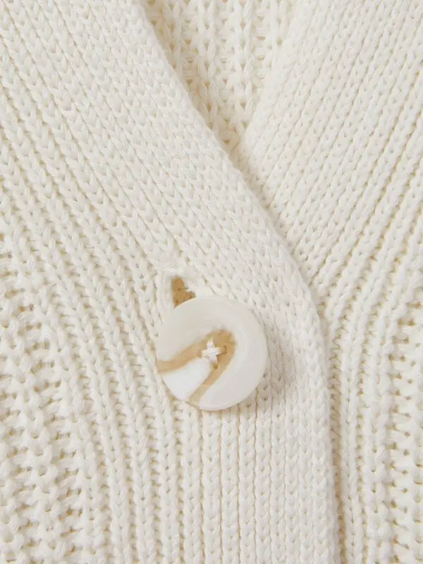 REISS Ariana Cotton-linen Blend Cardigan