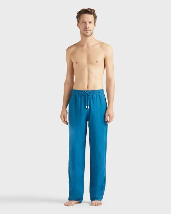 Vilebrequin Linen Pacha Pants - Blue